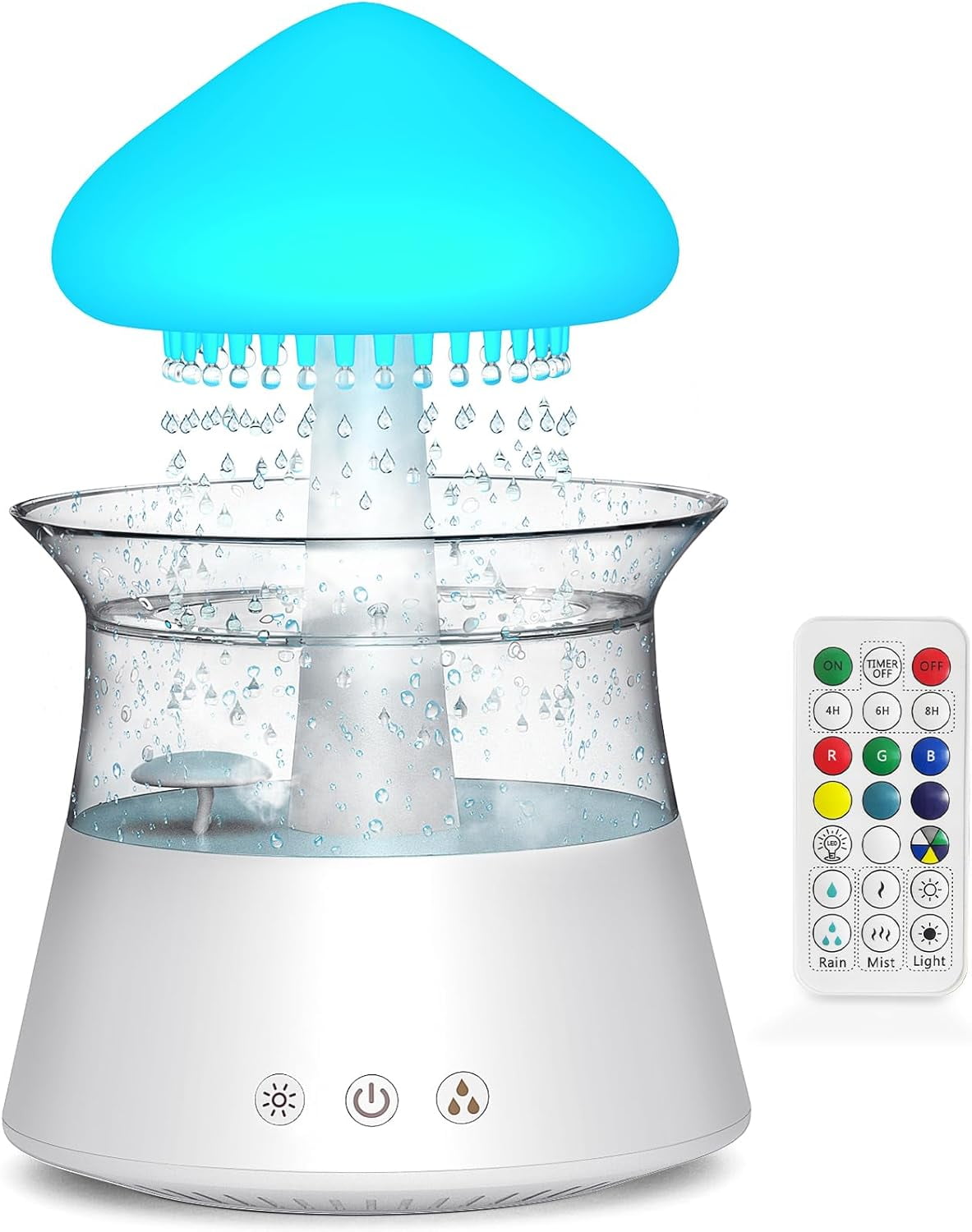 Cloud Humidifier Rain Water Drip Diffuser Humidifier with Remote ...