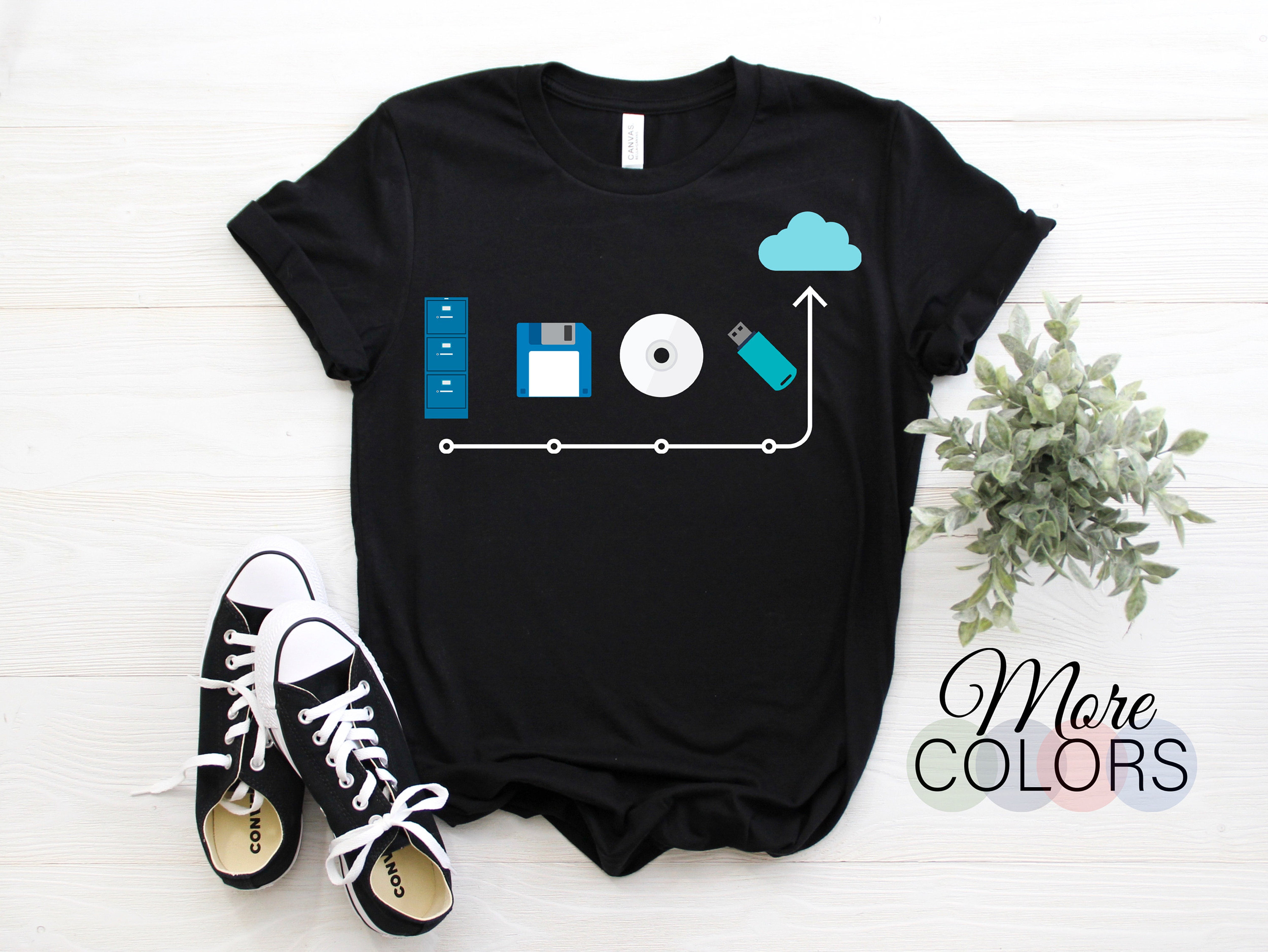 Cloud IT Professional Sys Admin Programming Coding Floppy Disk T-Shirt, Web Developer ...