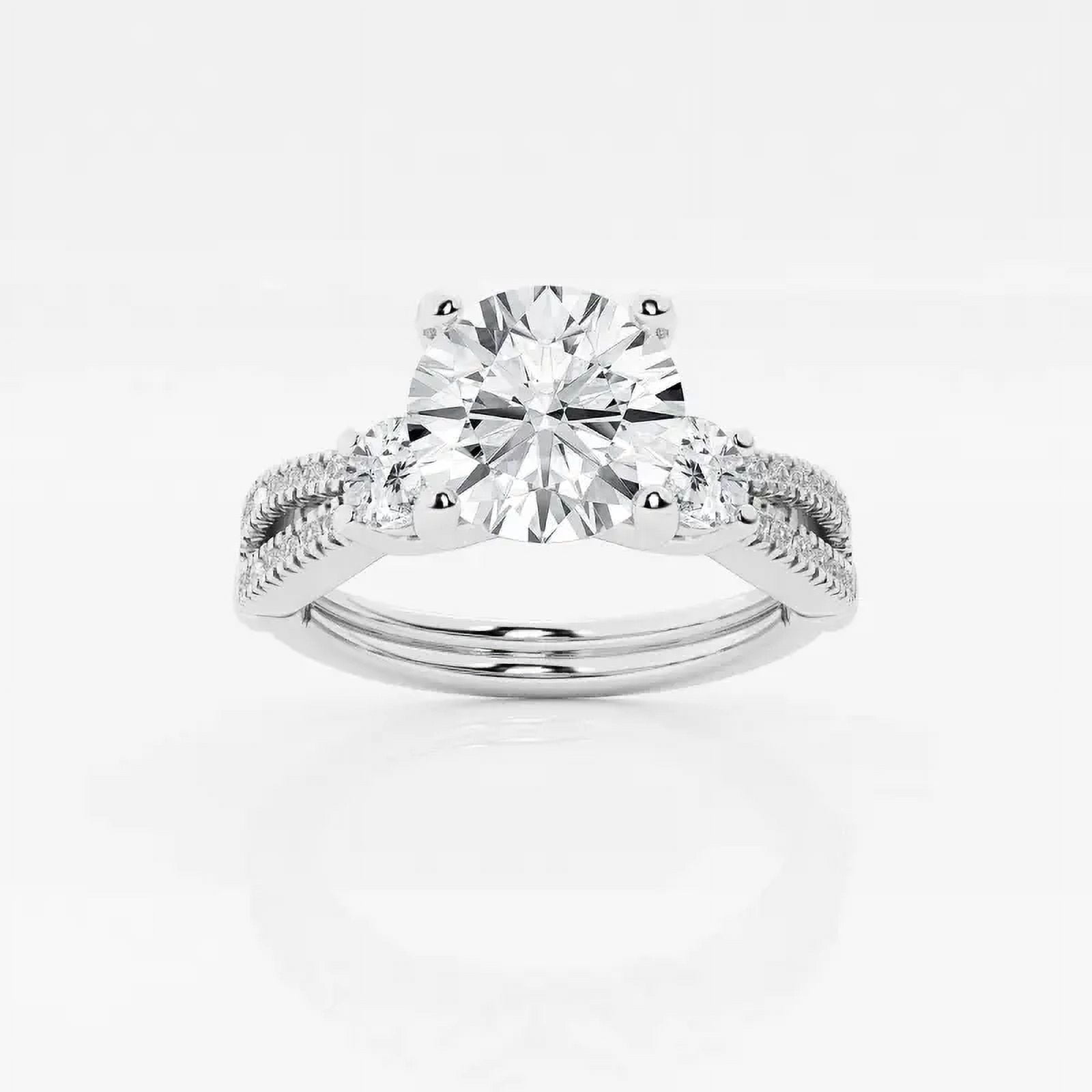 Cloud Jewel 1.4 Ct Diamond Engagement Ring for Women - Round Cut Lab ...