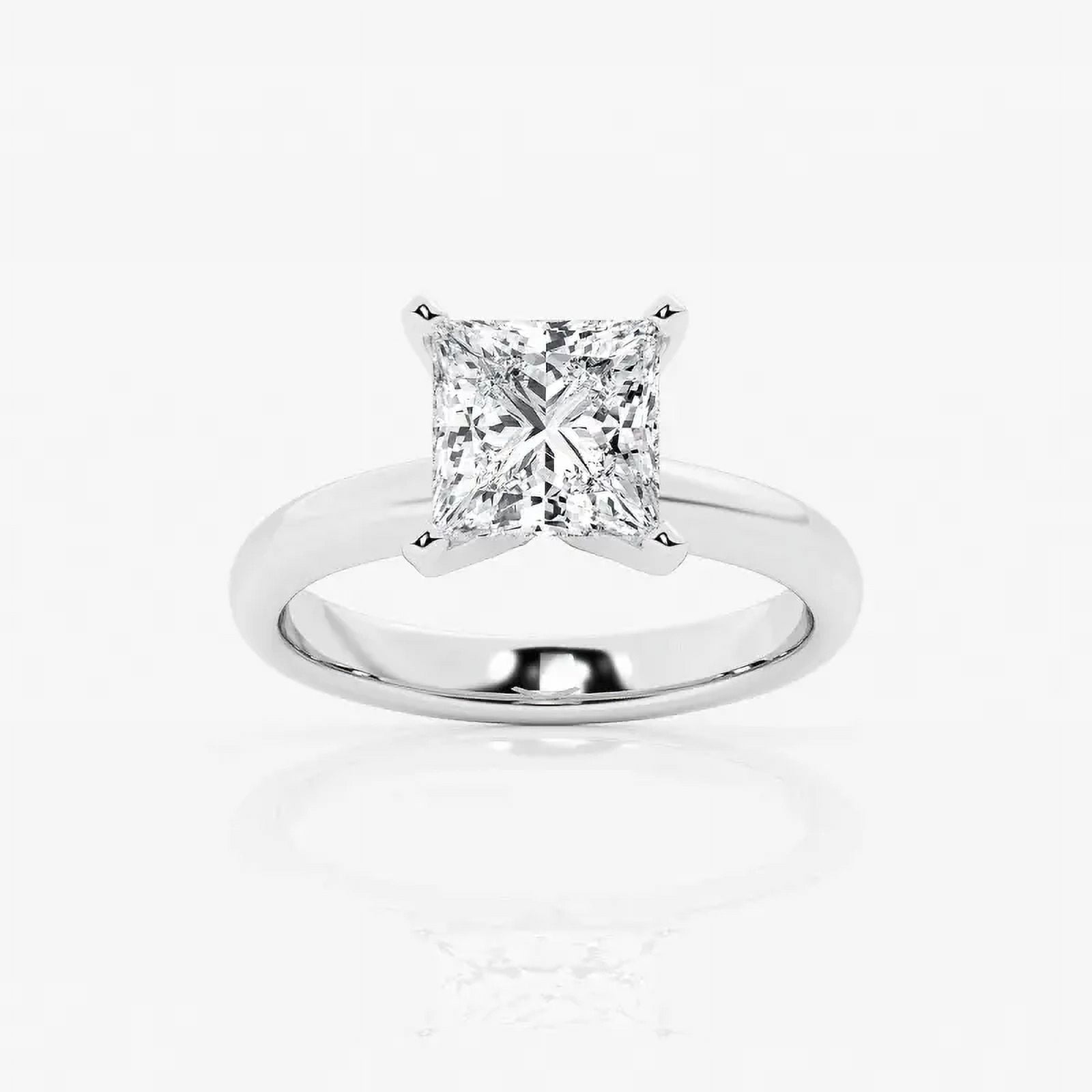 Cloud Jewel 1.5 Ct Princess Cut Lab Created Diamond Wedding Anniversary ...