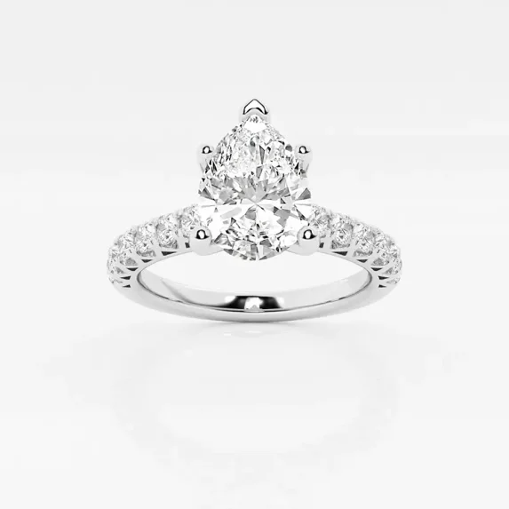 Cloud Jewel 1.7 Ct Pear Cut Solitaire Engagement Wedding Ring for Women ...