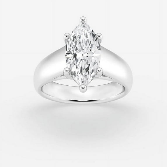 Cloud Jewel 14K White Gold Over Wedding Anniversary Ring - 2 Ct ...