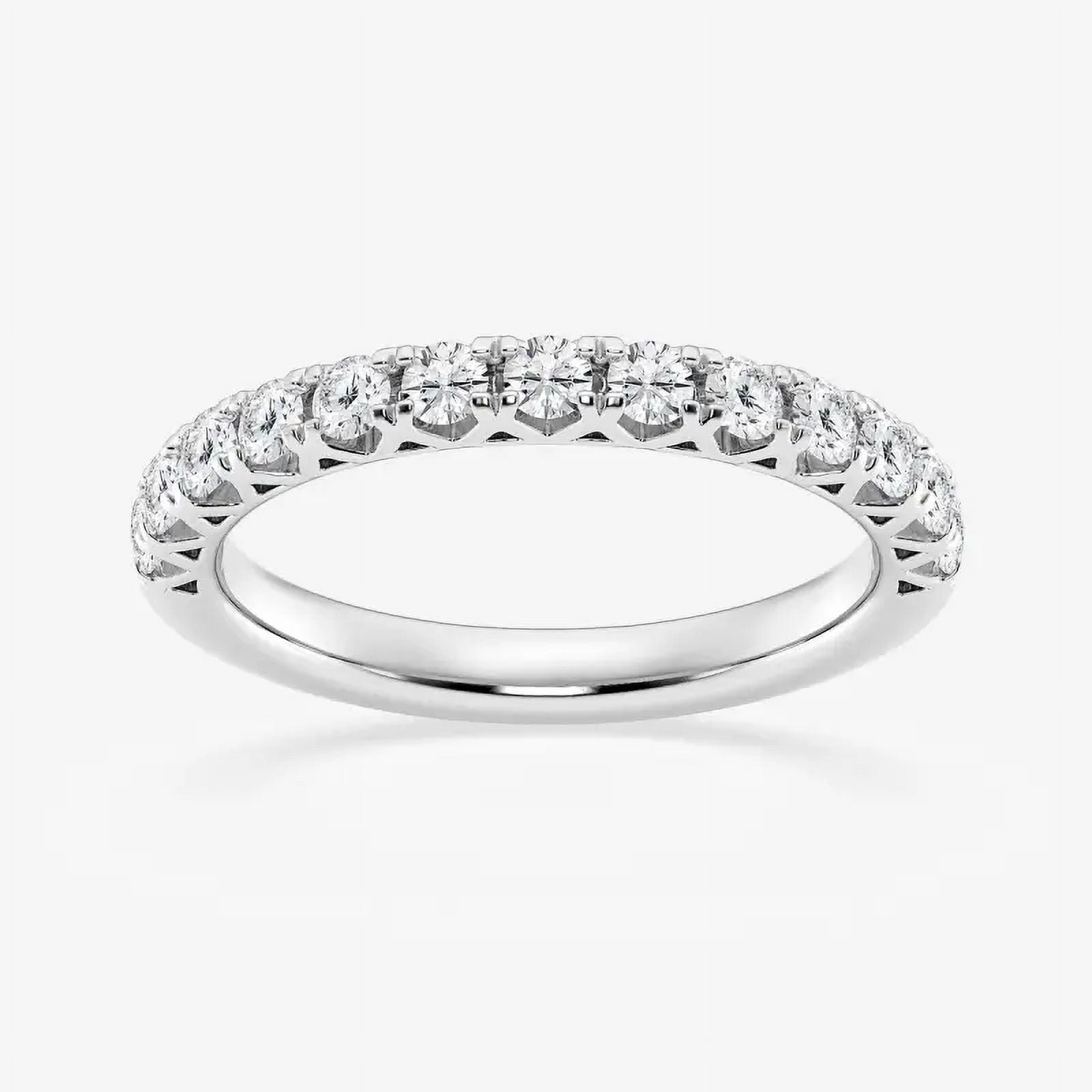 Cloud Jewel 14K White Gold Plated Anniversary Rings - Round Cut 1.3 Ct ...