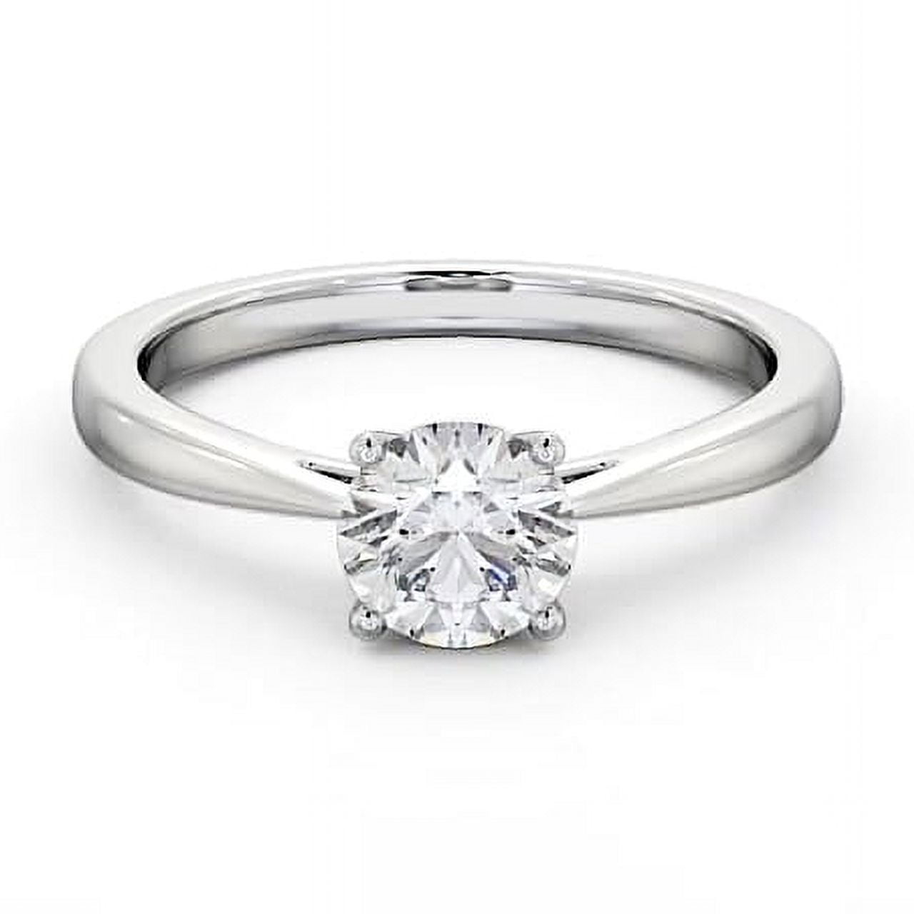 Cloud Jewel 14K White Gold Plated Diamond Ring - Brilliant 2 Ct Round ...