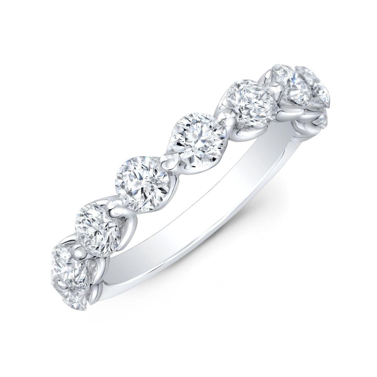 Cloud Jewel 14K White Gold Plated - Engagement Wedding Ring - Causal ...