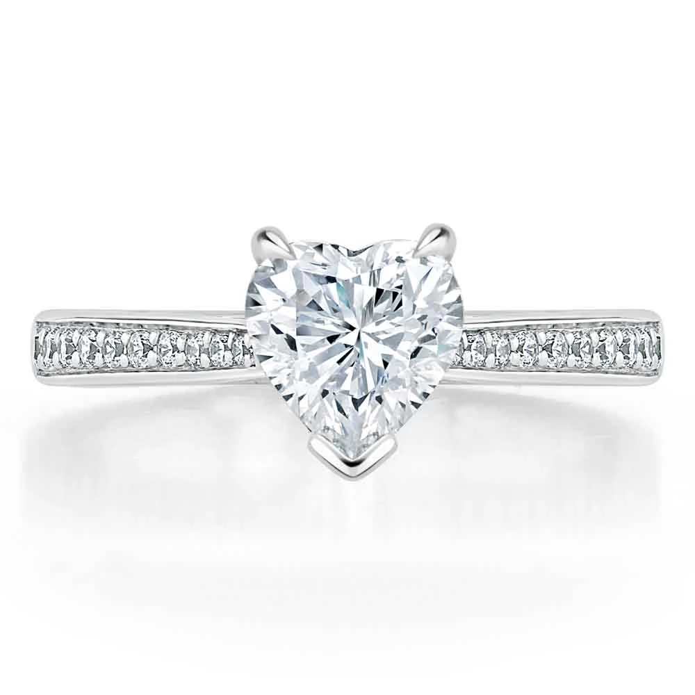 Cloud Jewel 14K White Gold Plated Moissanite Wedding Ring - Latest ...