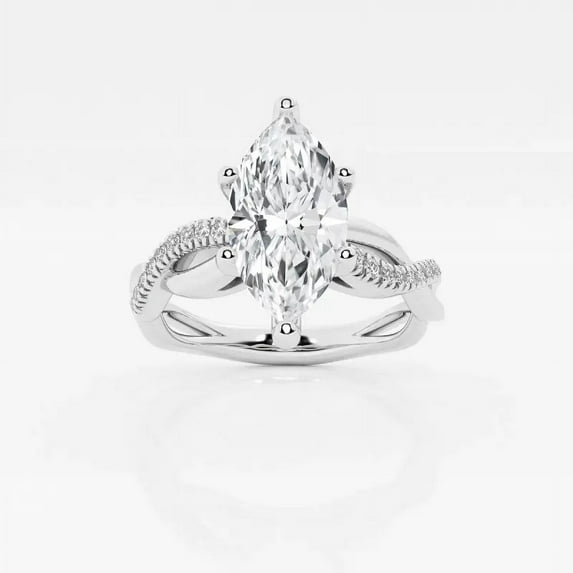 Cloud Jewel 2.1 Ct Marquise Cut Diamond Infinity Engagement Ring ...