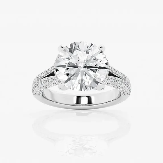 Cloud Jewel 2.2 Ct Round Cut Lab Created Diamond Wedding Ring - 14K ...