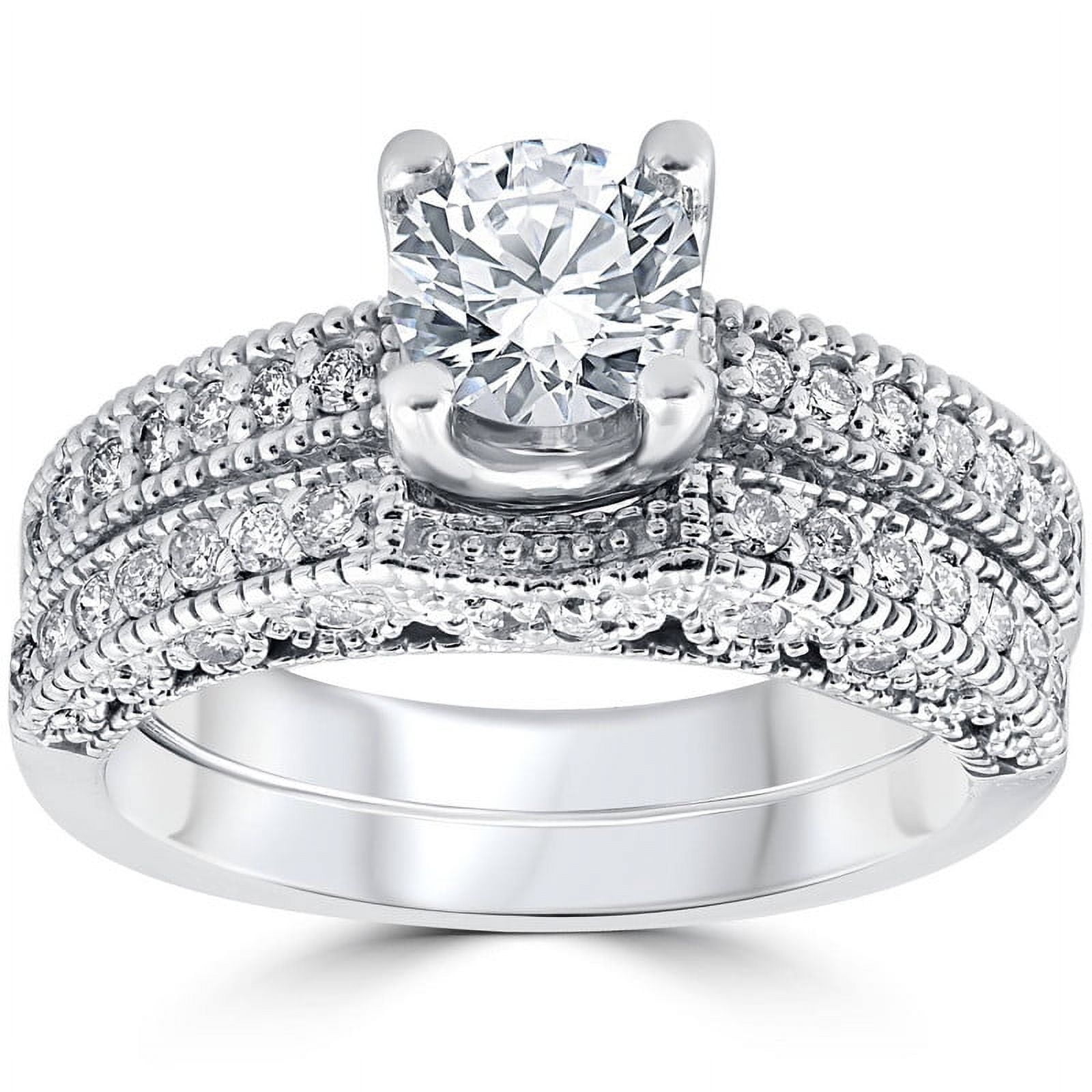 Cloud Jewel Classic 2 Ct Oval Cut Diamond Engagement Ring - Lab Created ...