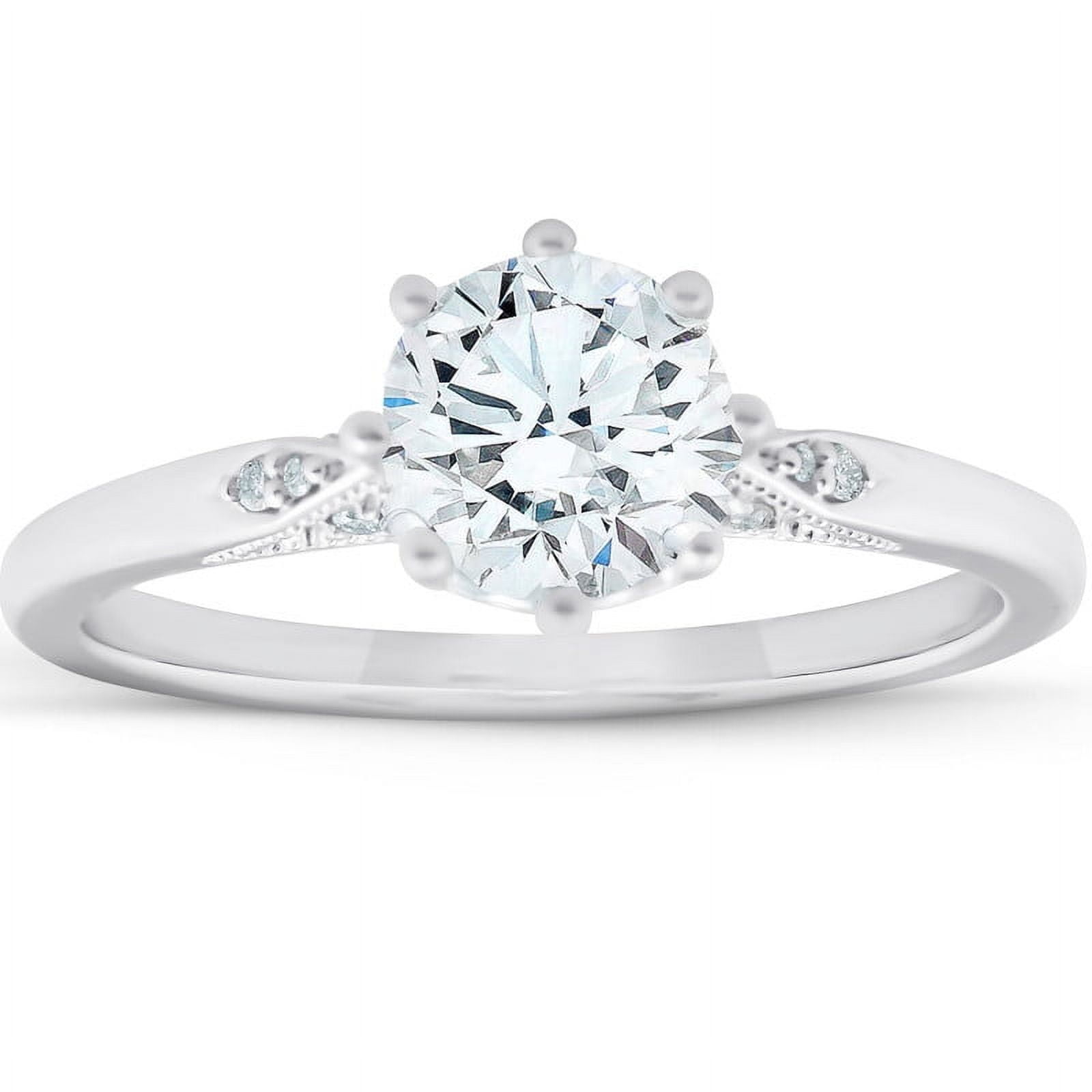 Cloud Jewel Elegant 1.5 Ct Round Cut Lab Created Simulated Diamond ...