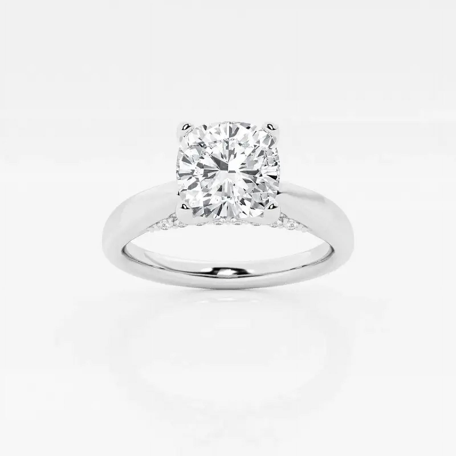 Cloud Jewel Elegant 1.6 Ct Cushion Cut Lab Created Diamond Ring ...