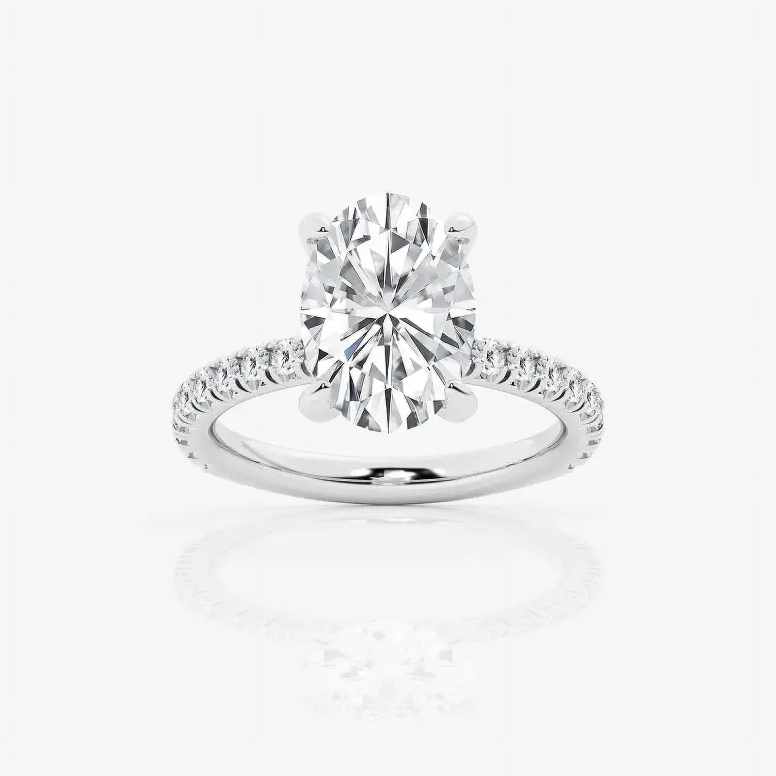 Cloud Jewel Elegant 1.9 Ct Oval Cut Diamond Ring - Women's Engagement ...