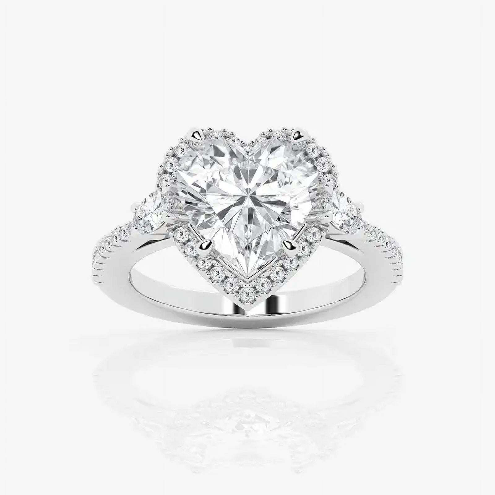 Cloud Jewel Heart Cut Excellent 1.6 Ct Diamond Ring For Women's - 14K ...
