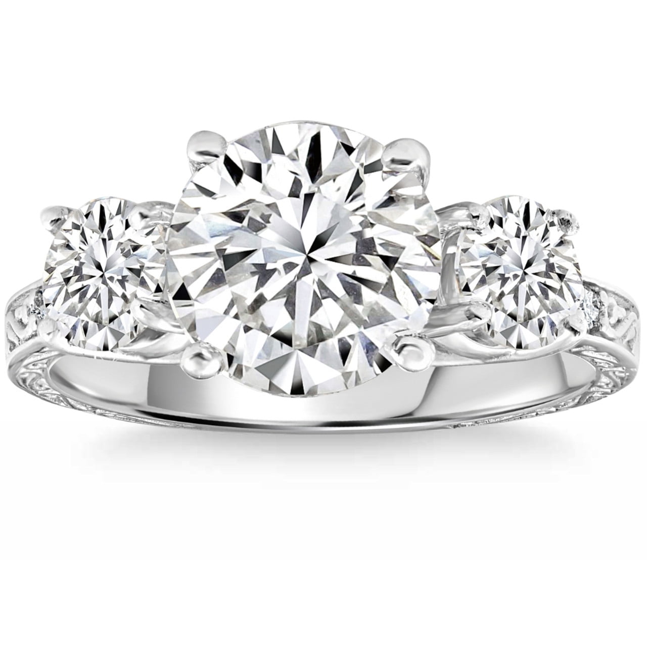 Cloud Jewel Oval Cut 2 Ct Lab Created Simulated Diamond Band - Stamped ...