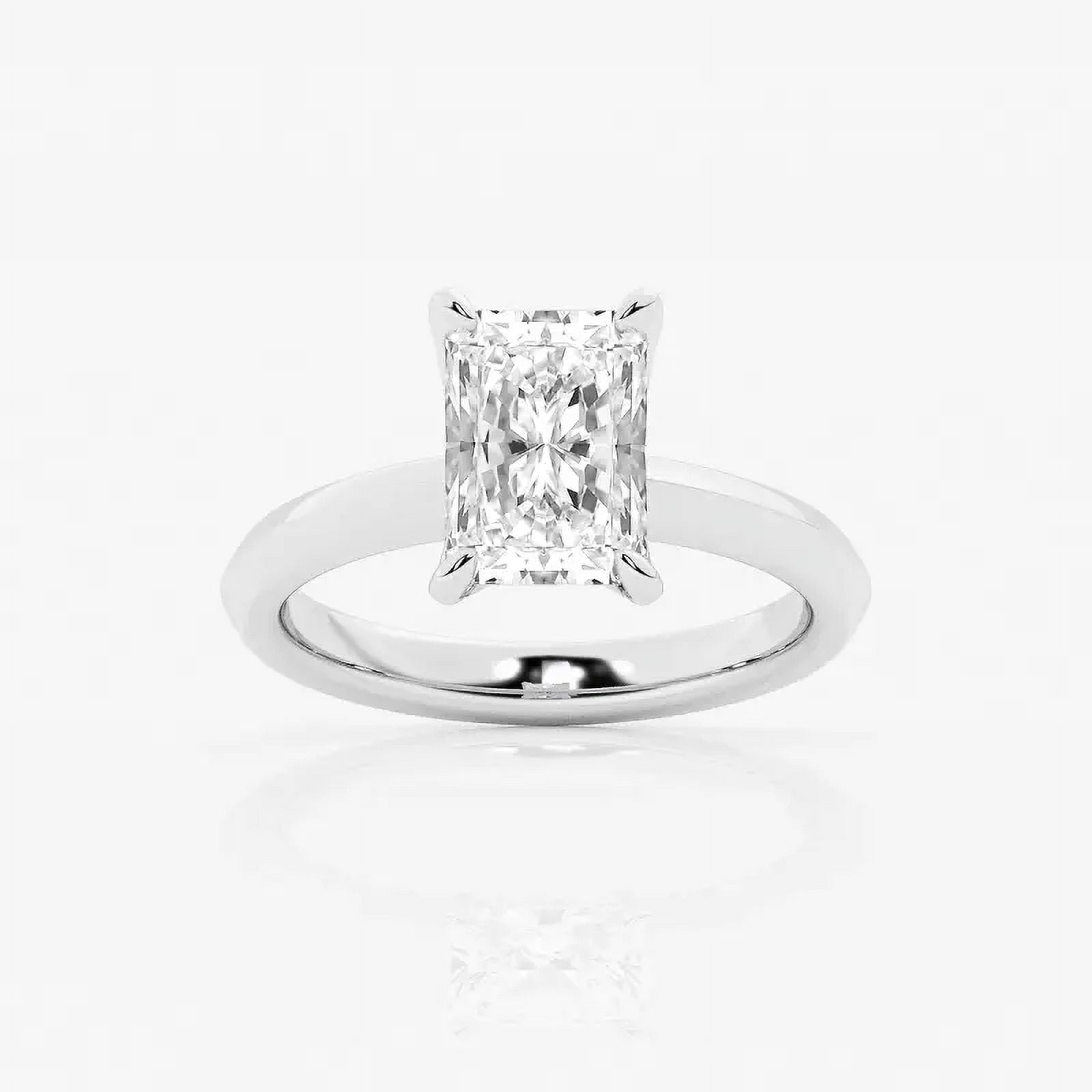 Cloud Jewel Radiant Cut 1.7 Ct Lab Created Diamond Women's Ring ...