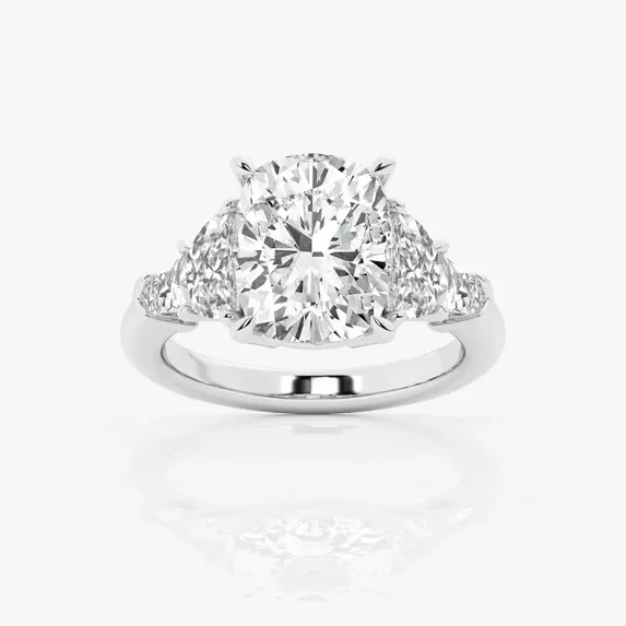 Cloud Jewel Stunning 2 Ct Cushion Cut Diamond Engagement Ring - 14K ...