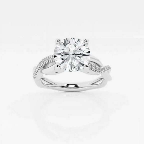 Cloud Jewel Elegant 1.5 Ct Round Cut Lab-Created Diamond Engagement ...