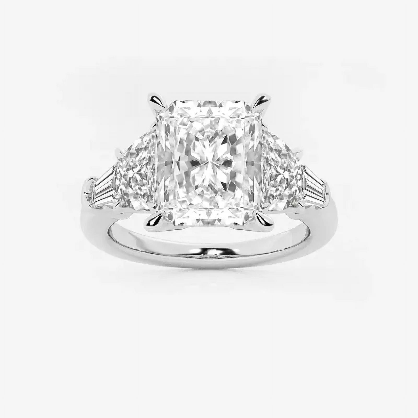 Cloud Jewel Women's 2.3 Ct Radiant Cut Diamond Engagement Ring - Lab ...
