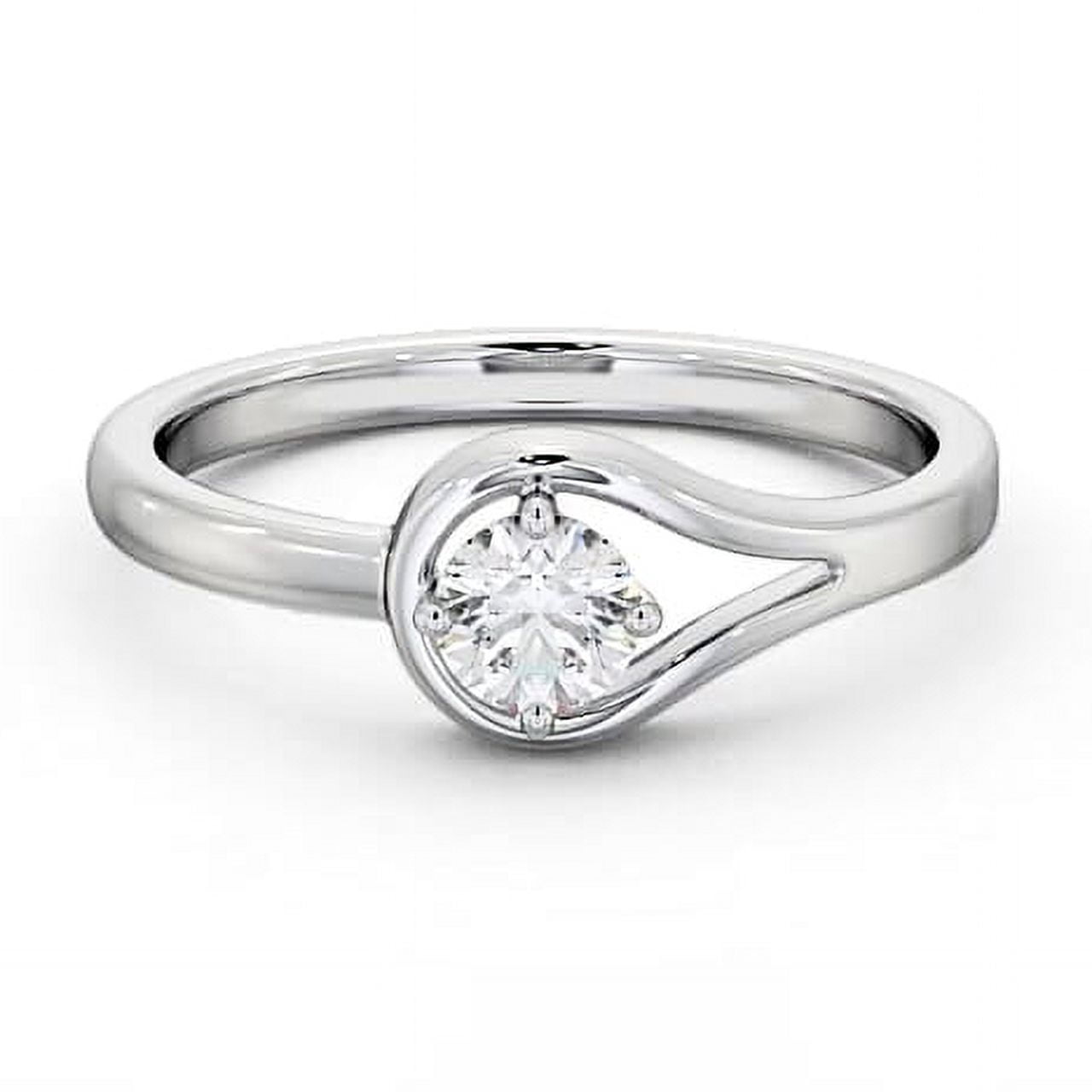 Cloud Jewelry 1.8 Ct Round Cut Diamond Rings for Women - 14K White Gold Plated Wedding Rings ...