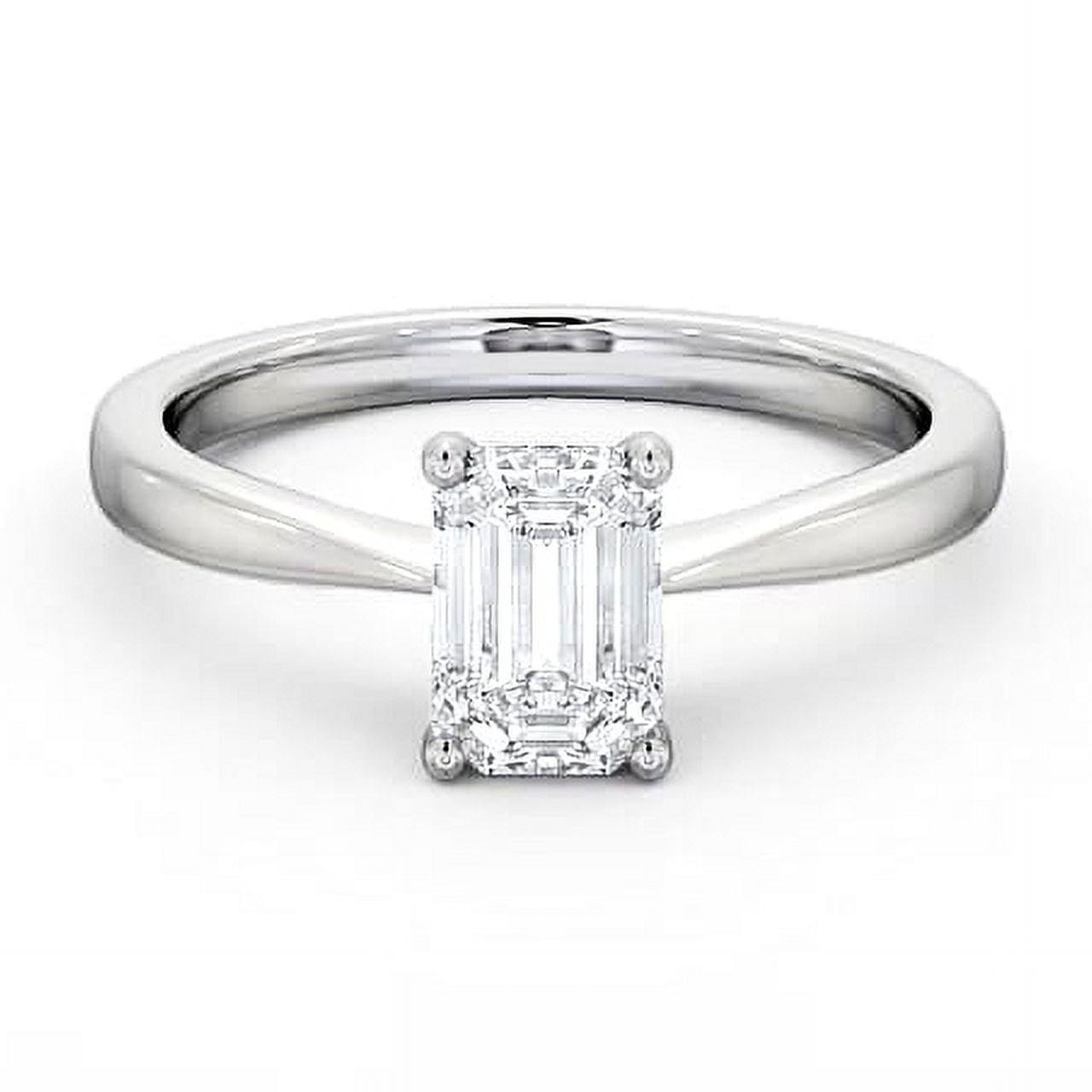 Cloud Jewelry 14K White Gold Plated Anniversary Band - 2.2 Ct Elongated ...