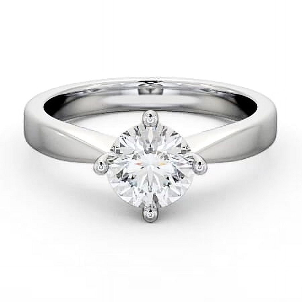 Cloud Jewelry 2 Ct Oval Cut Moissanite Ring - Excellent White Gold ...