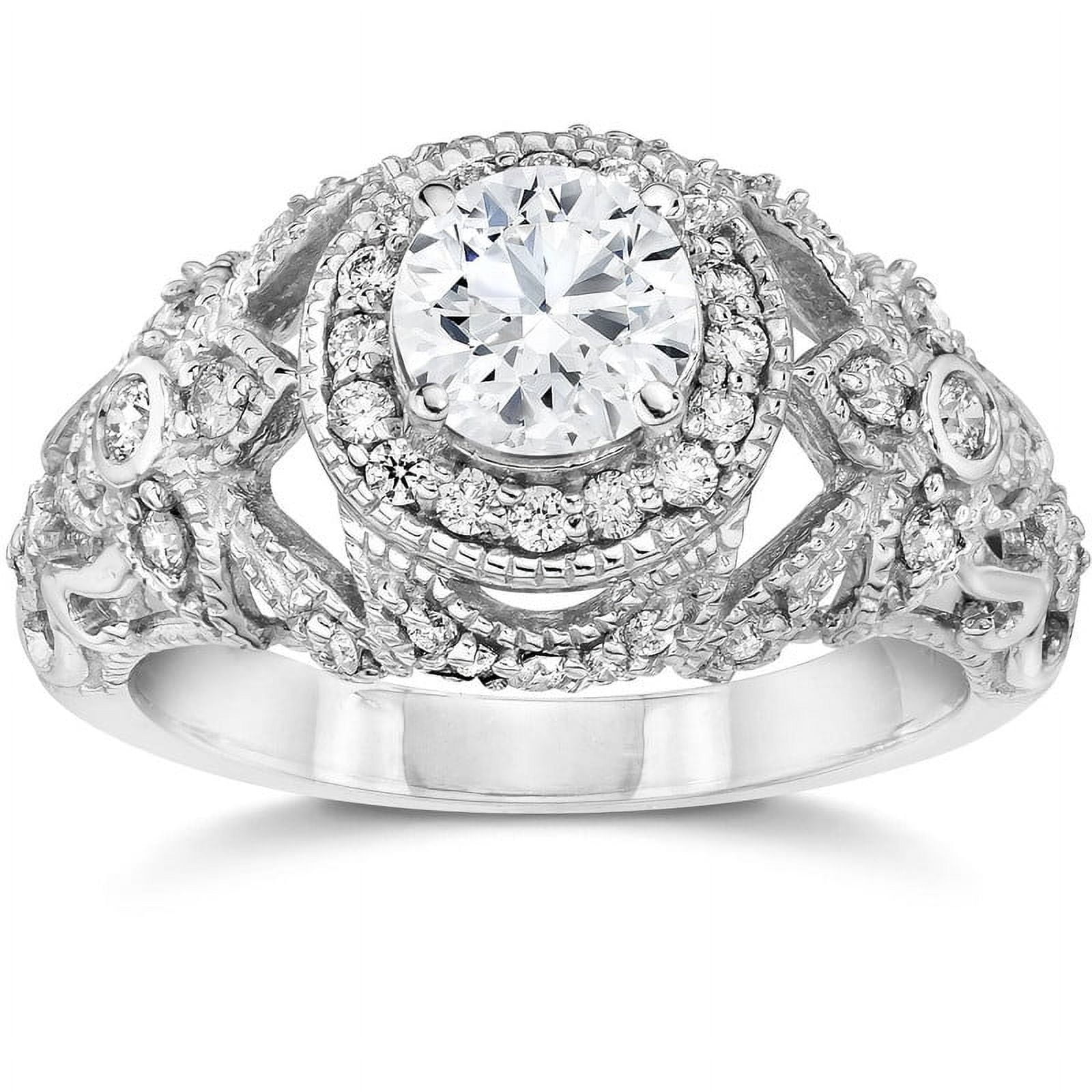 Cloud Jewelry Classic 2 Ct Emerald Cut Diamond Engagement Ring ...