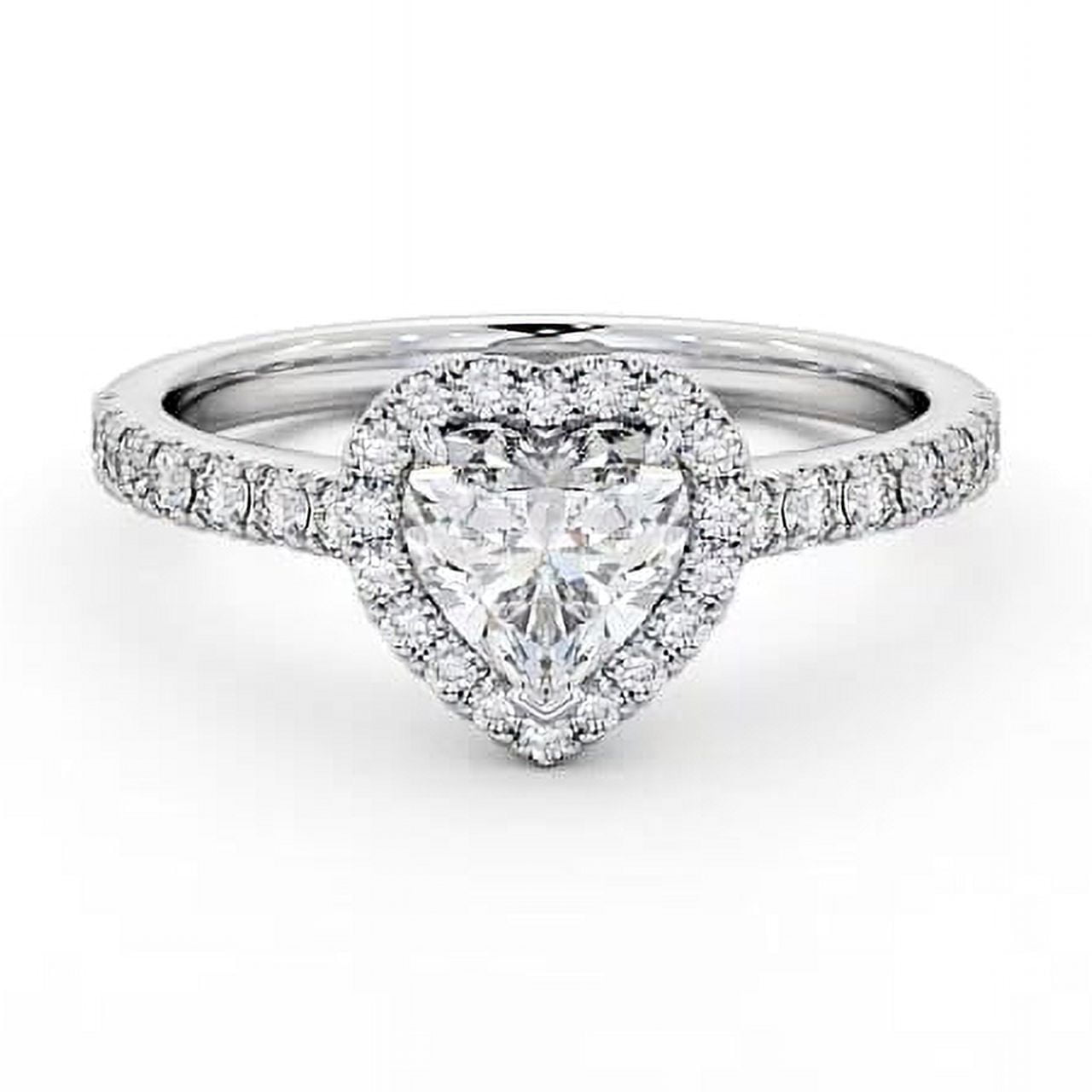 Cloud Jewelry Heart Cut Diamond 2.1 Ct Engagement Solitaire Ring for ...