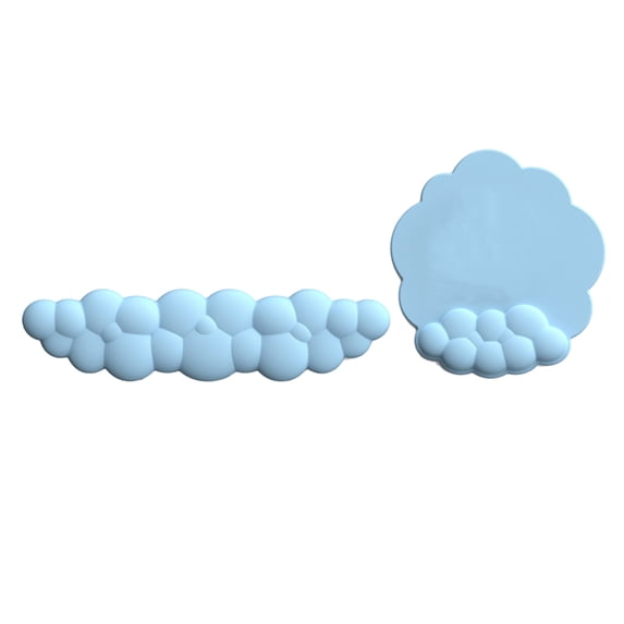 Cloud Keyboard Mouse Pad Typing Wrist Rest Palm Hand Wrist Mat Foam PU ...