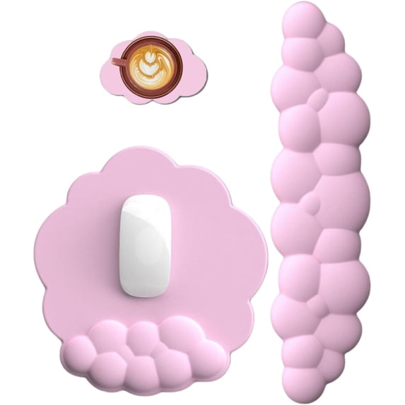 Cloud Keyboard and Wrist Rest Pad for Computer Arm - Wrist Support ...