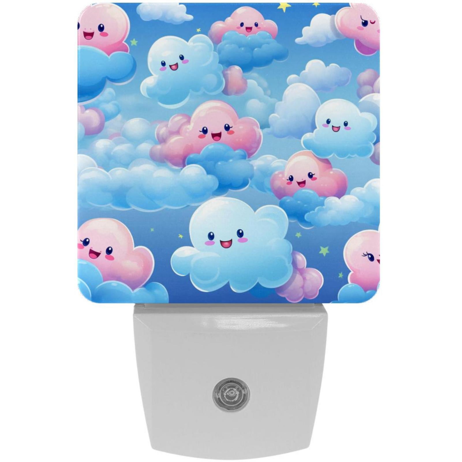 Cloud LED Square Night Light - Small and Bright Square-shaped LED Night ...