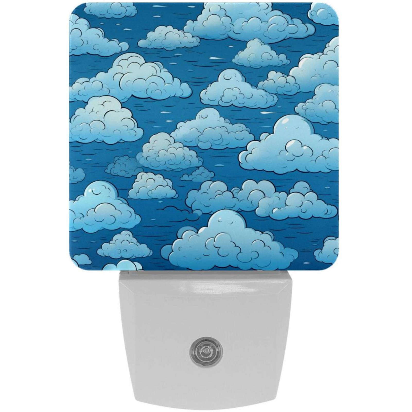 Cloud LED Square Night Lights- Modern and Energy Efficient Bedside ...