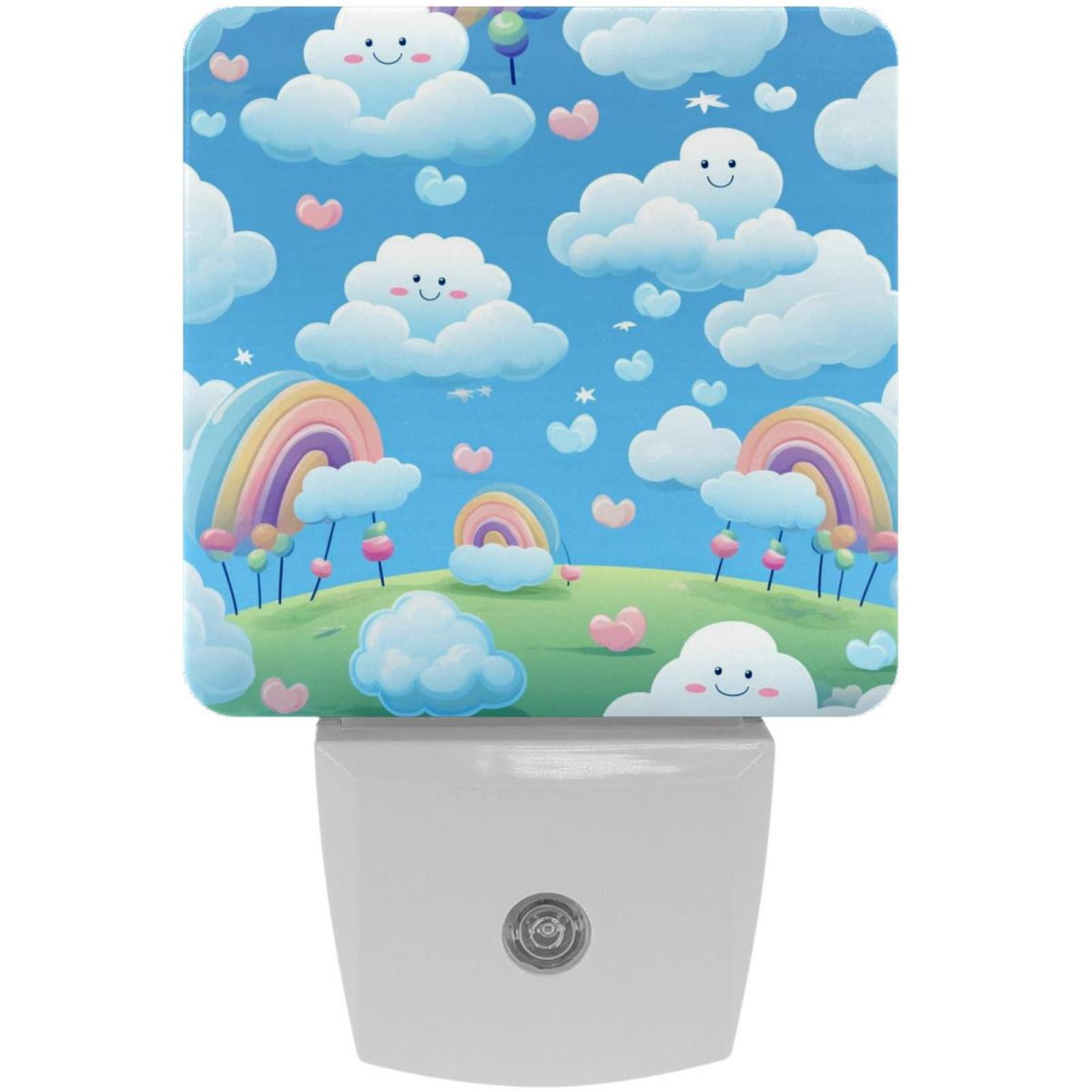 Cloud LED Square Night Lights- Modern and Energy Efficient Bedside ...