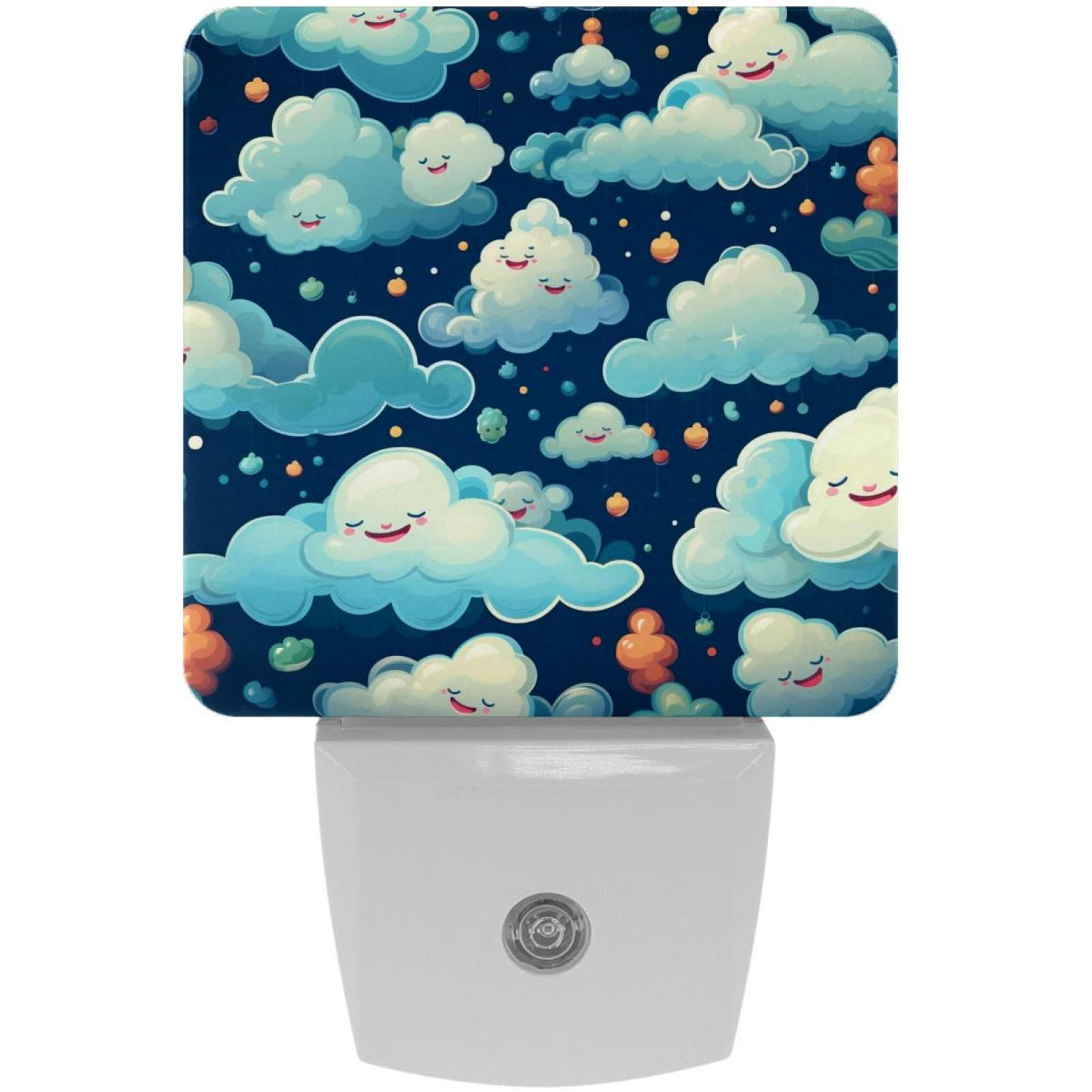Cloud LED Square Night Lights for Bedroom and Living Room, Decorative ...