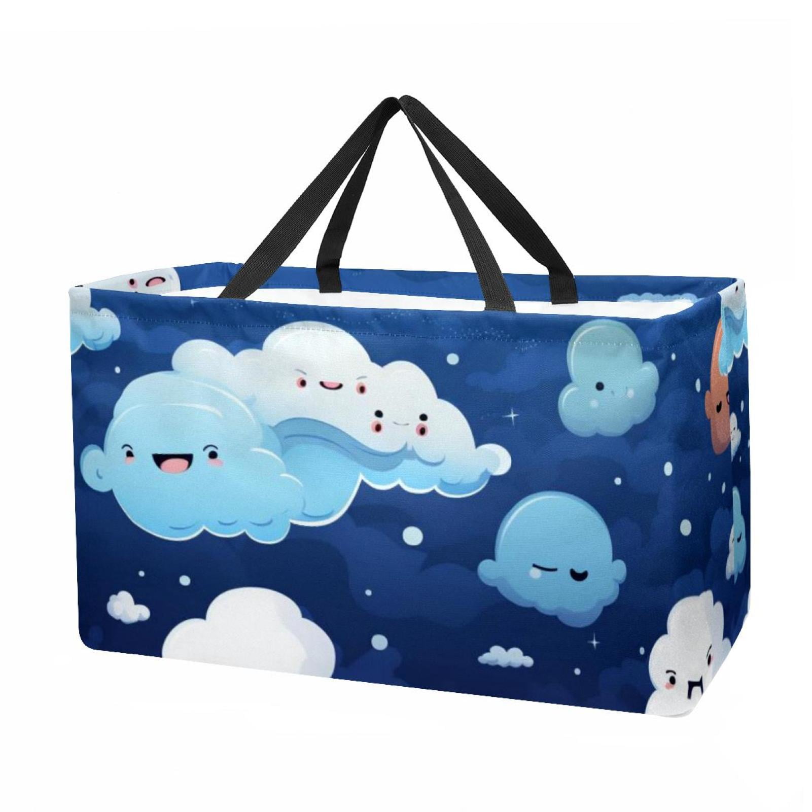 Cloud Large Capacity Reinforced Oxford Cloth Storage Bin - Reusable ...