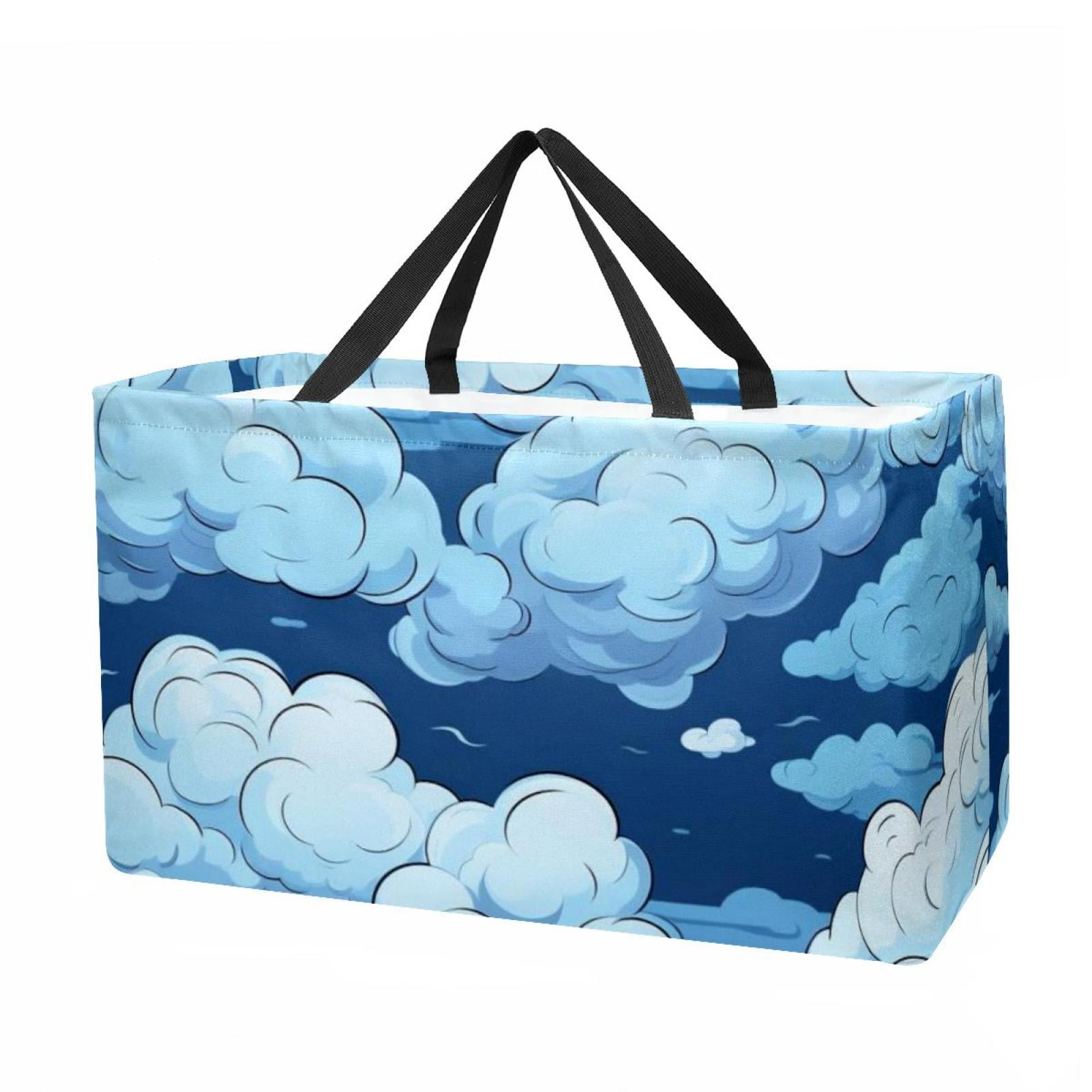 Cloud Large Foldable Oxford Cloth Picnic Basket - Versatile Shopping ...