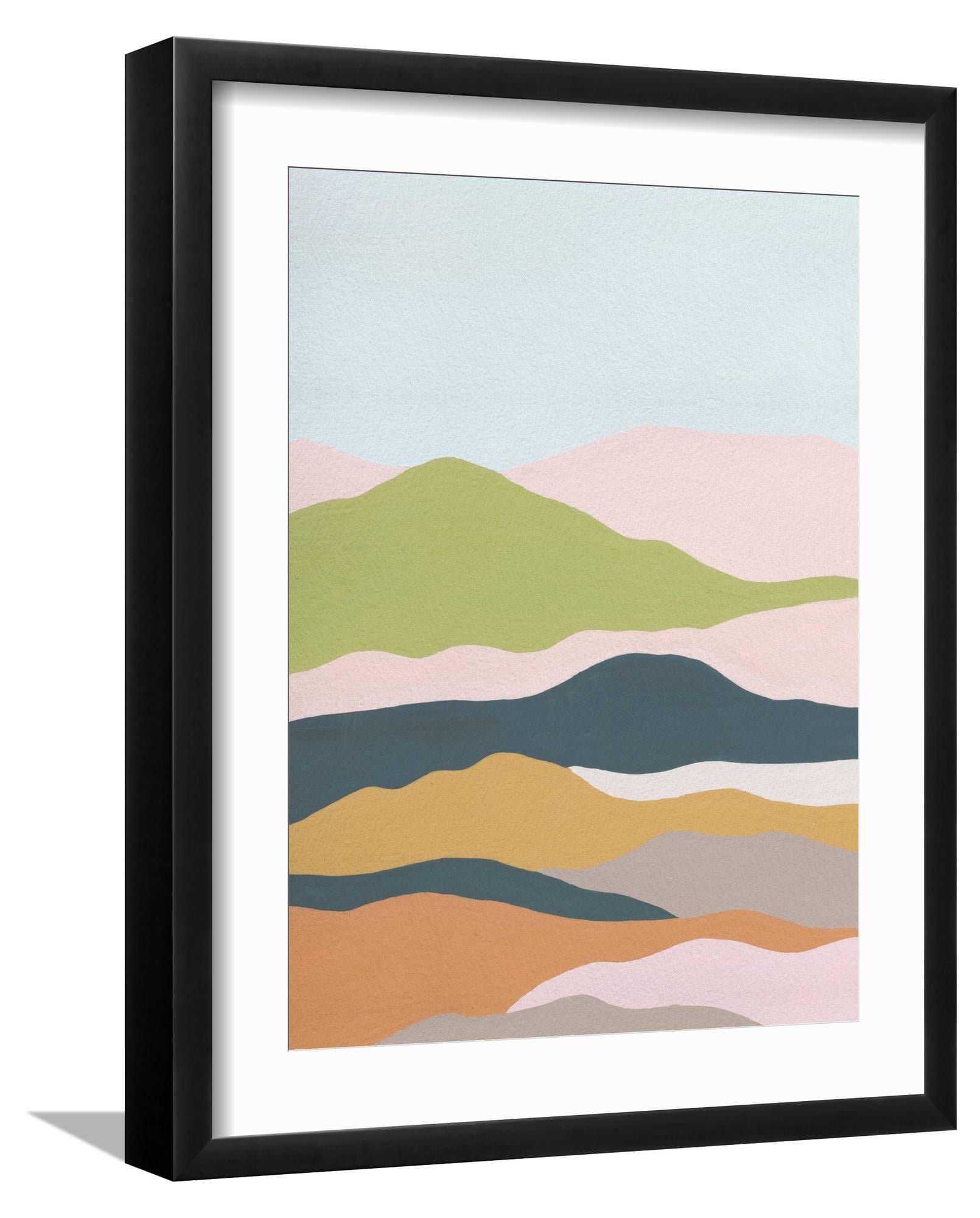 Art.com Cloud Layers I Art Print by Melissa Wang, Black Frame Wall Art ...
