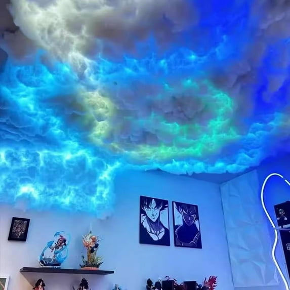 Cloud Light Multicolor Lightning Changing, 3D Thundercloud LED Light ...