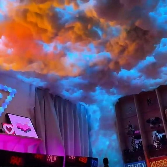 Cloud Light Multicolor Lightning Changing, 3D Thundercloud LED Light Cotton Lightning Cloud ...