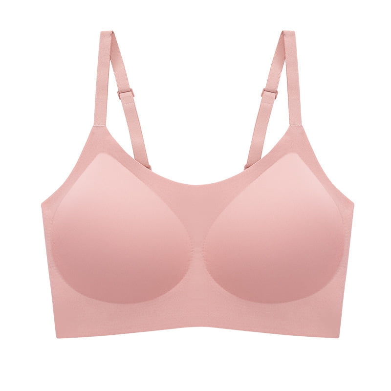 Cloud-Like Seamless Wireless Bra - Adjustable Straps & Fixed Cups One ...