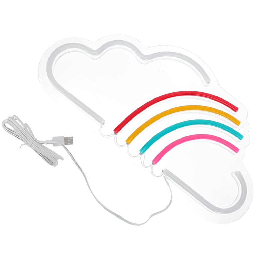 LED Sign Decor Neon Hanging Light up Cloud Room Decorations The Clouds ...