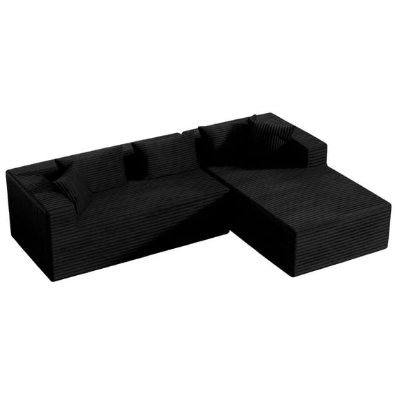 Cloud Modular Sectional Couch,Sectional Sofa with Deep Seat, L-Shape ...