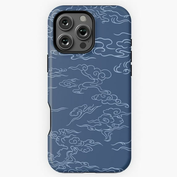 Cloud Pattern Minimal Blue Sky Art Phone Case Compatible across iPhone ...