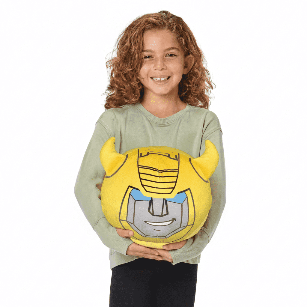 Transformers Habsro Bumblebee Smile Kids Round Plush Cloud Pillow ...