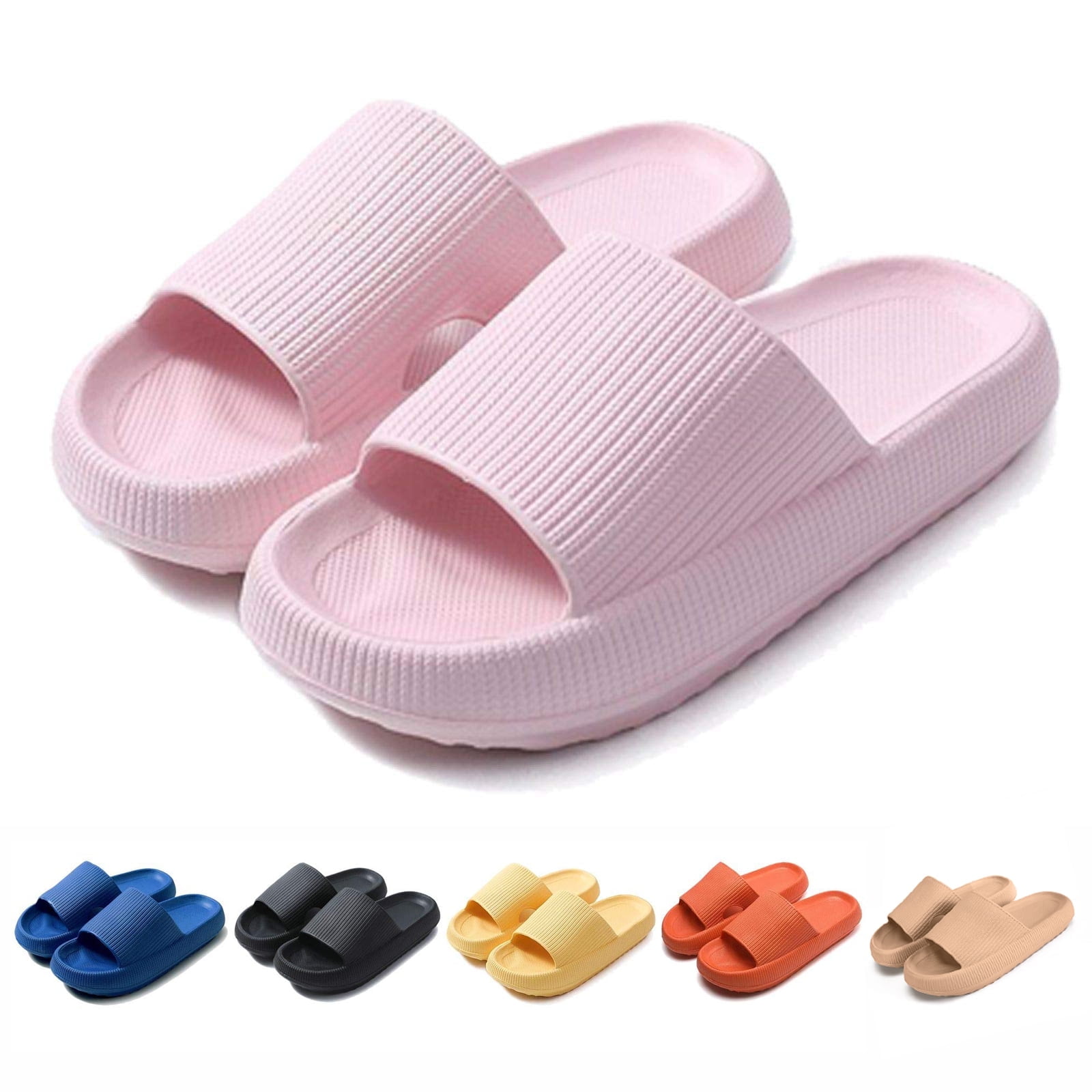 Unisex Cloud Pillow Slides - Non-Slip, Quick Drying EVA Sandals with ...