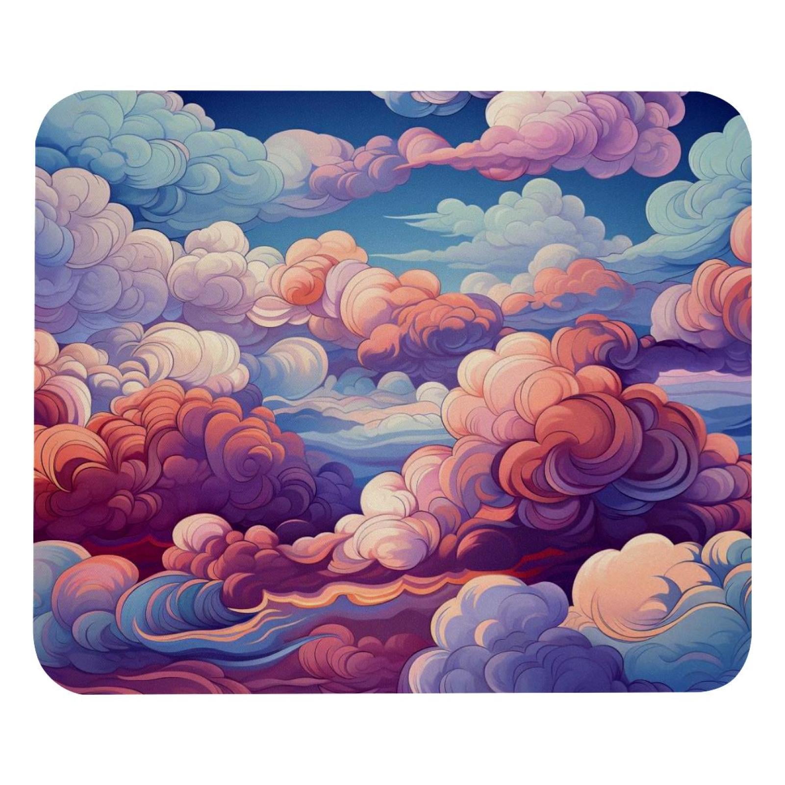 Cloud Printed Non-Slip Rubber Bottom Gaming Mouse Pad 8.3x9.8 Inch ...