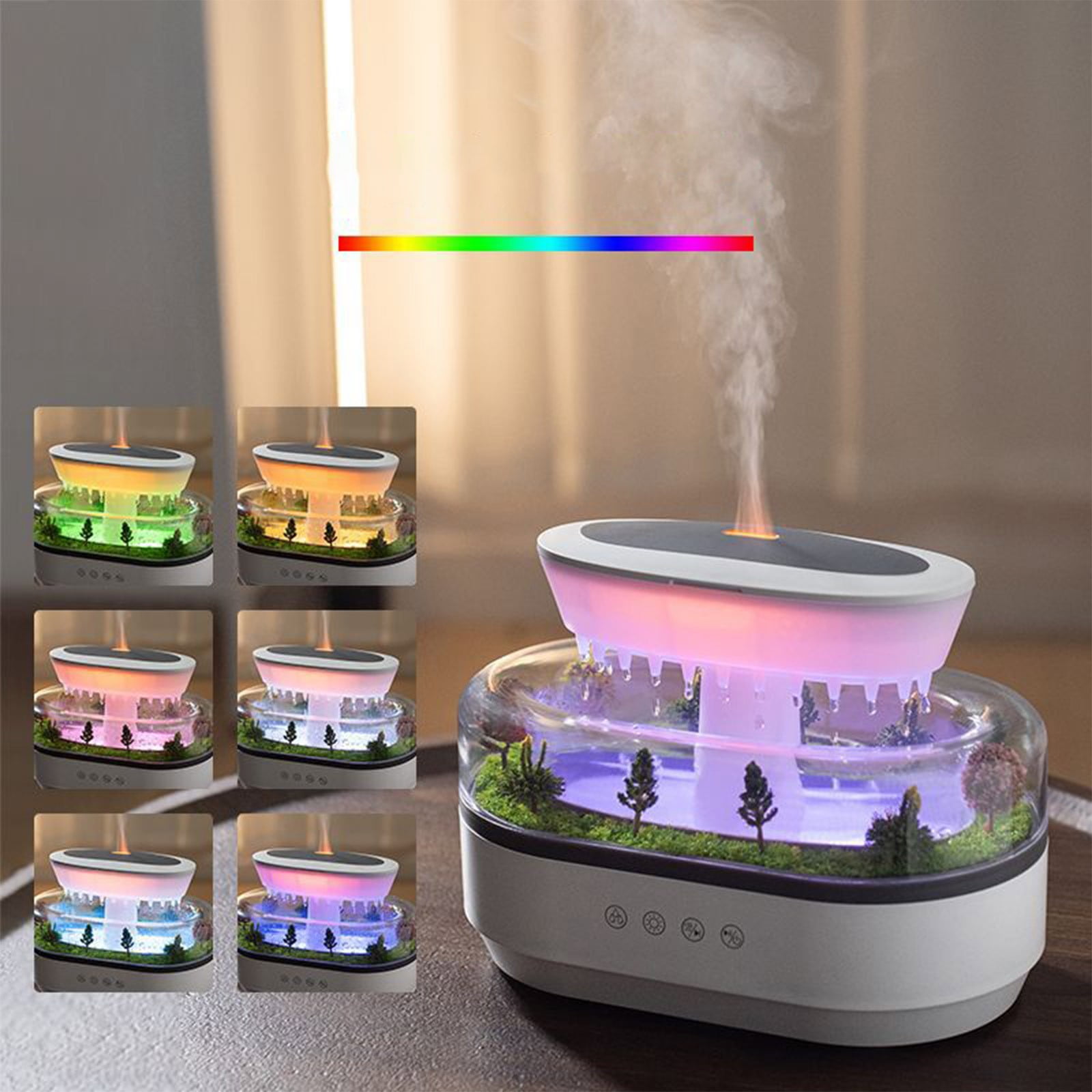 Rain Cloud Humidifier Oil Diffusers Water Drip Humidifier With Remote ...