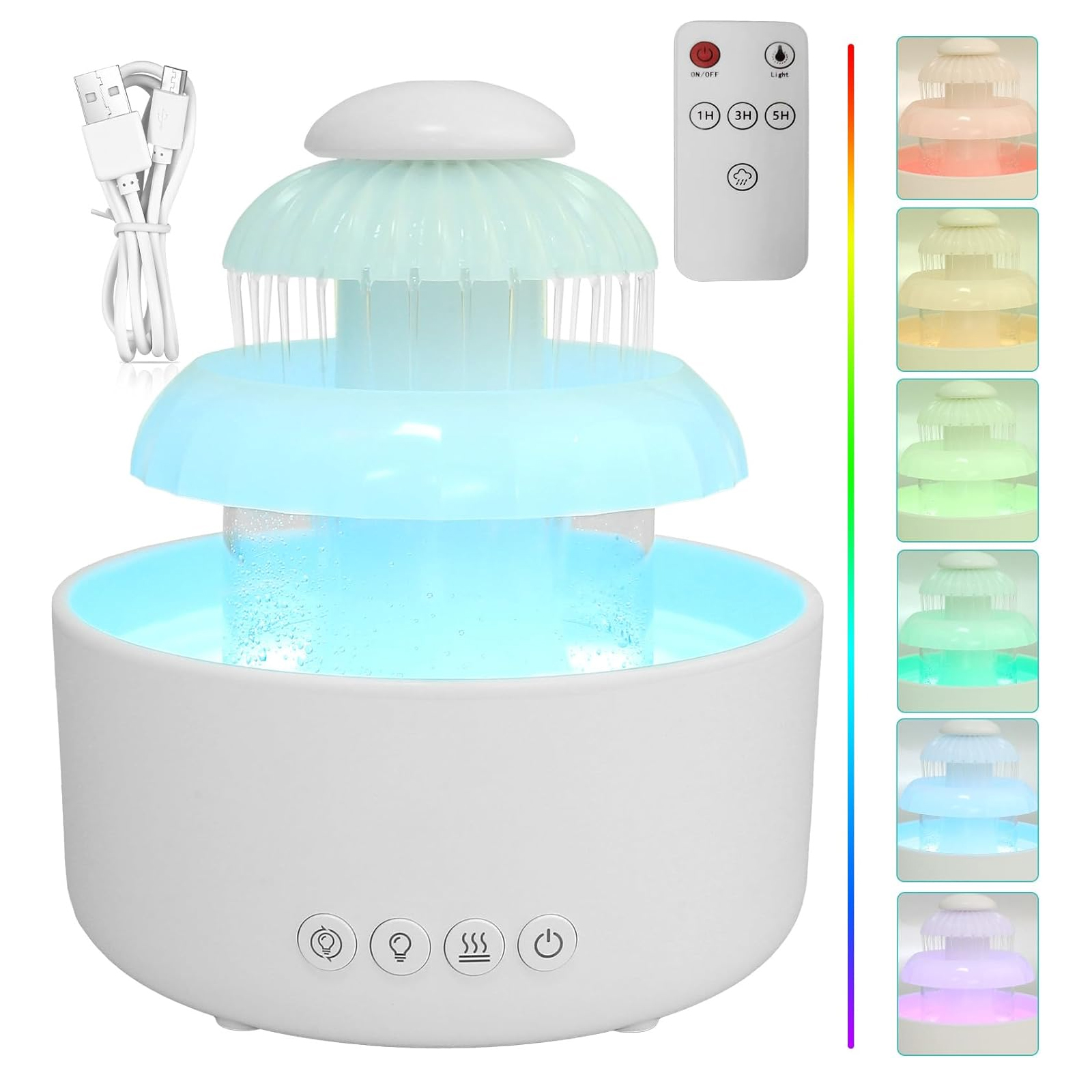 Cloud Rain Humidifier,Waterfall Air Humidifier,Trickle Water Humidifier ...