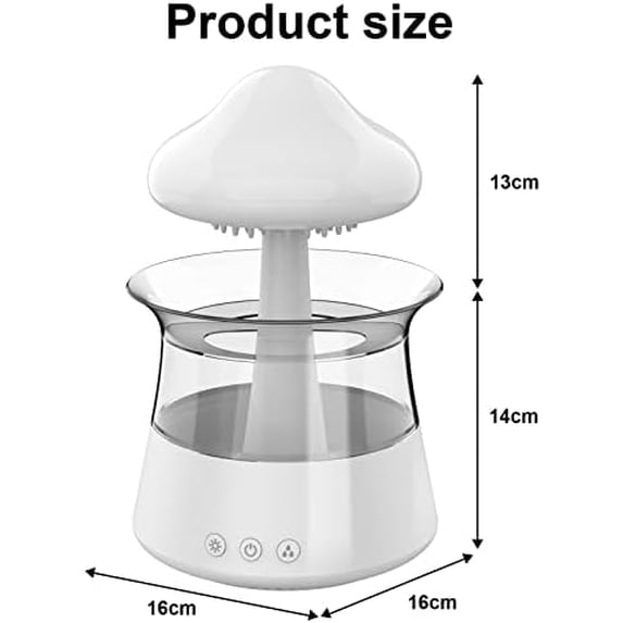 Cloud Rain Humidifier for bedroom with Soothing Rain Sounds Sleep Aid ...
