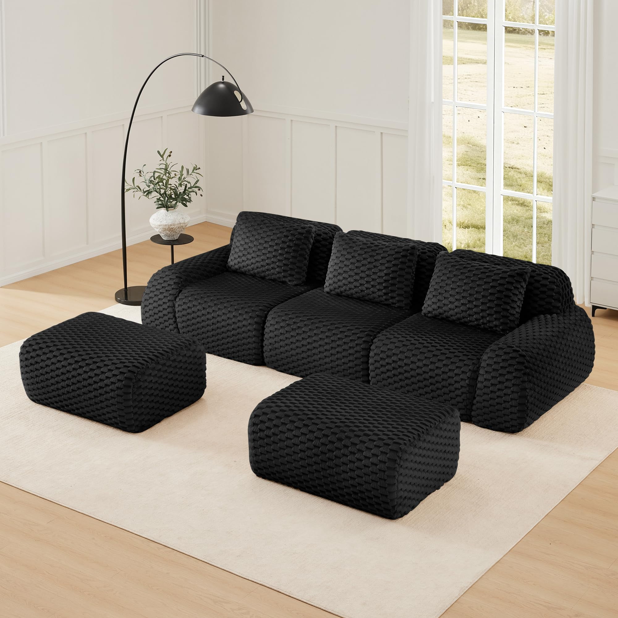 Cloud Sectional Couches for Living Room, Boneless Couch Modular ...