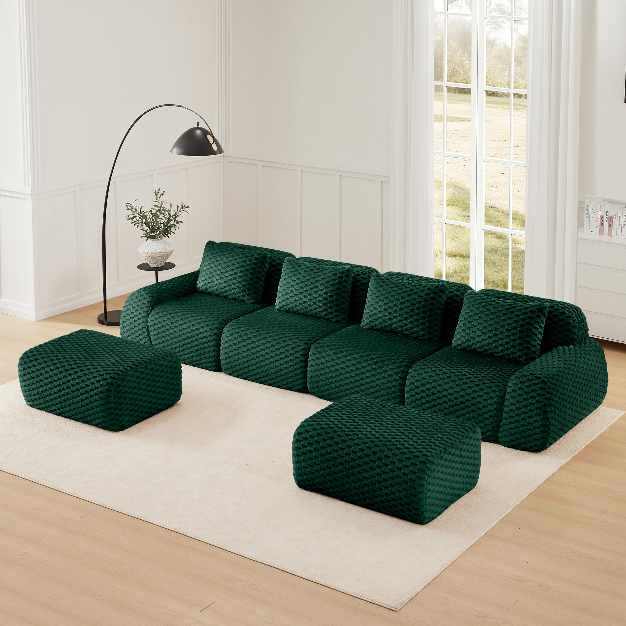 Cloud Sectional Couches for Living Room, Boneless Couch Modular ...